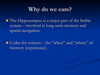 Genomic Mapping of Hippocampus | PPT