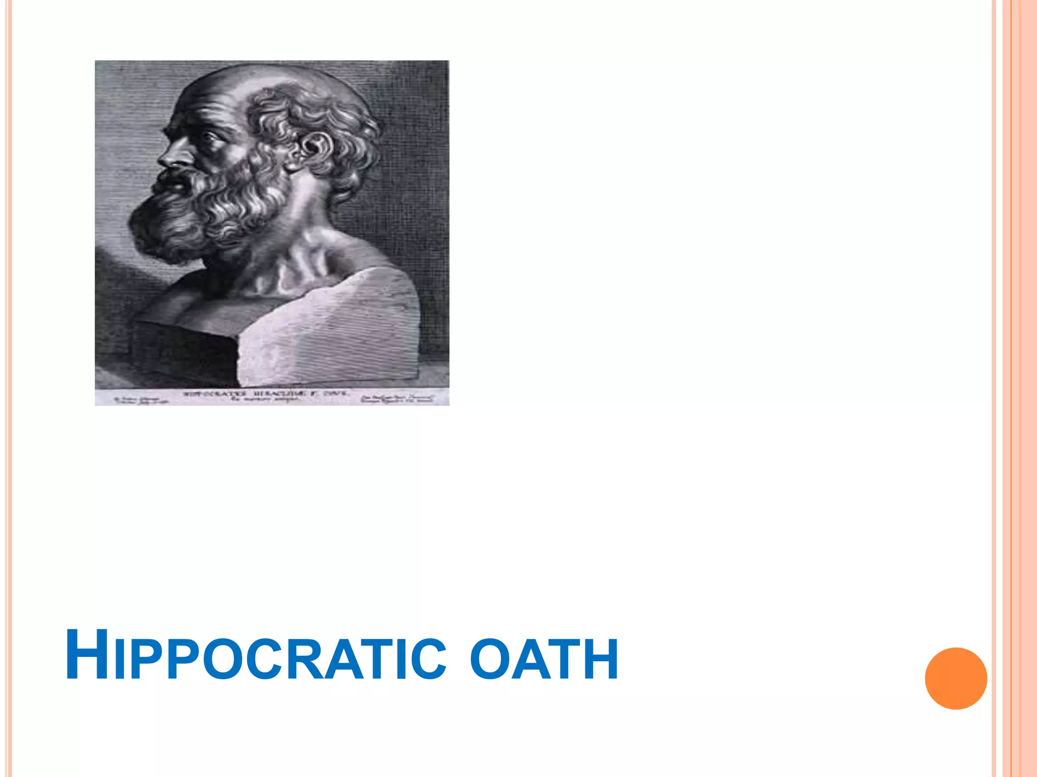 Hippocratic oath ppt | PPTX