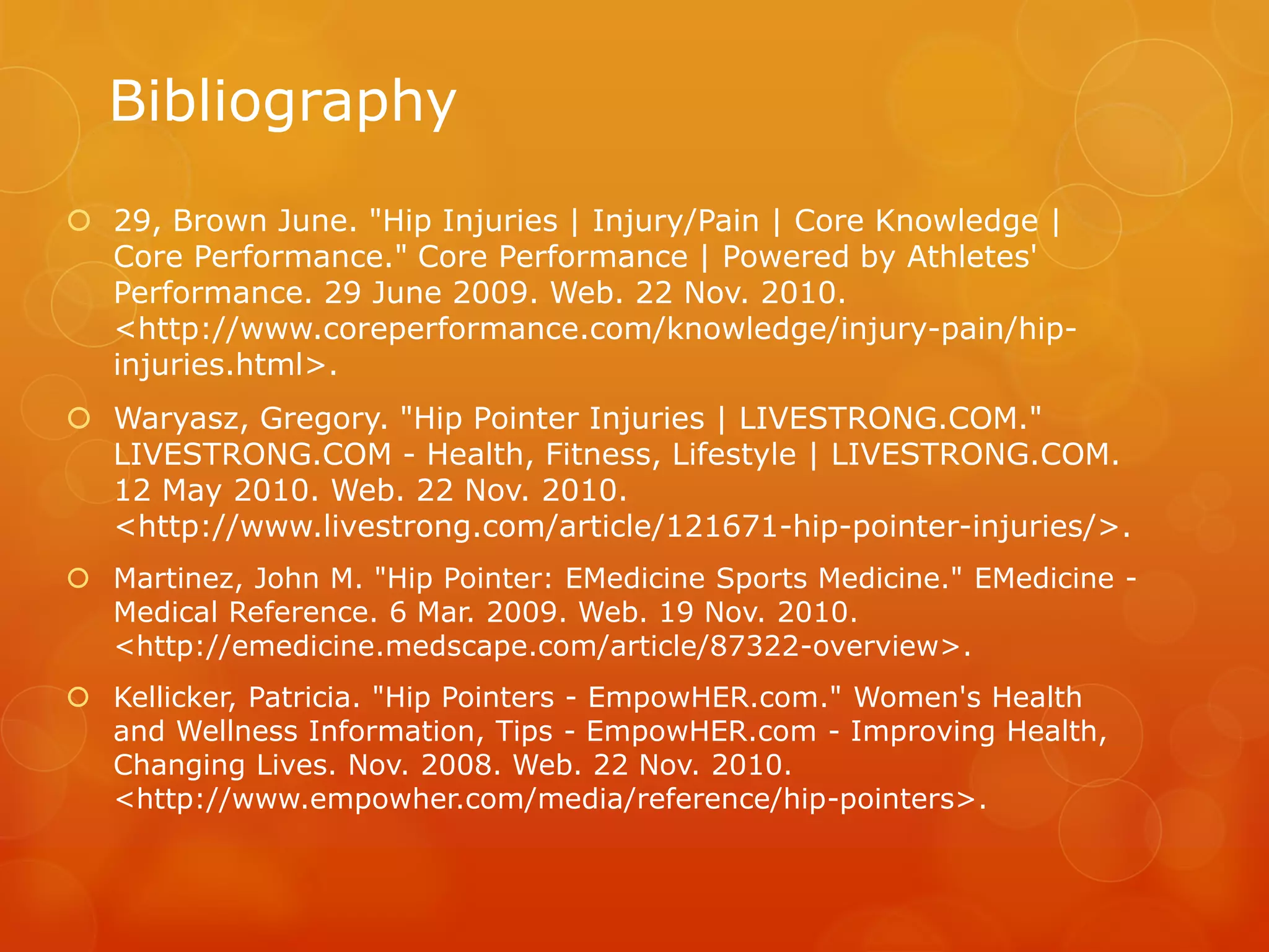 Hip Pointer presentation Emily and Holly[1] | PPTX