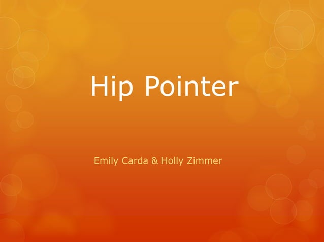 Hip pointer presentation em and holly[1] | PPT
