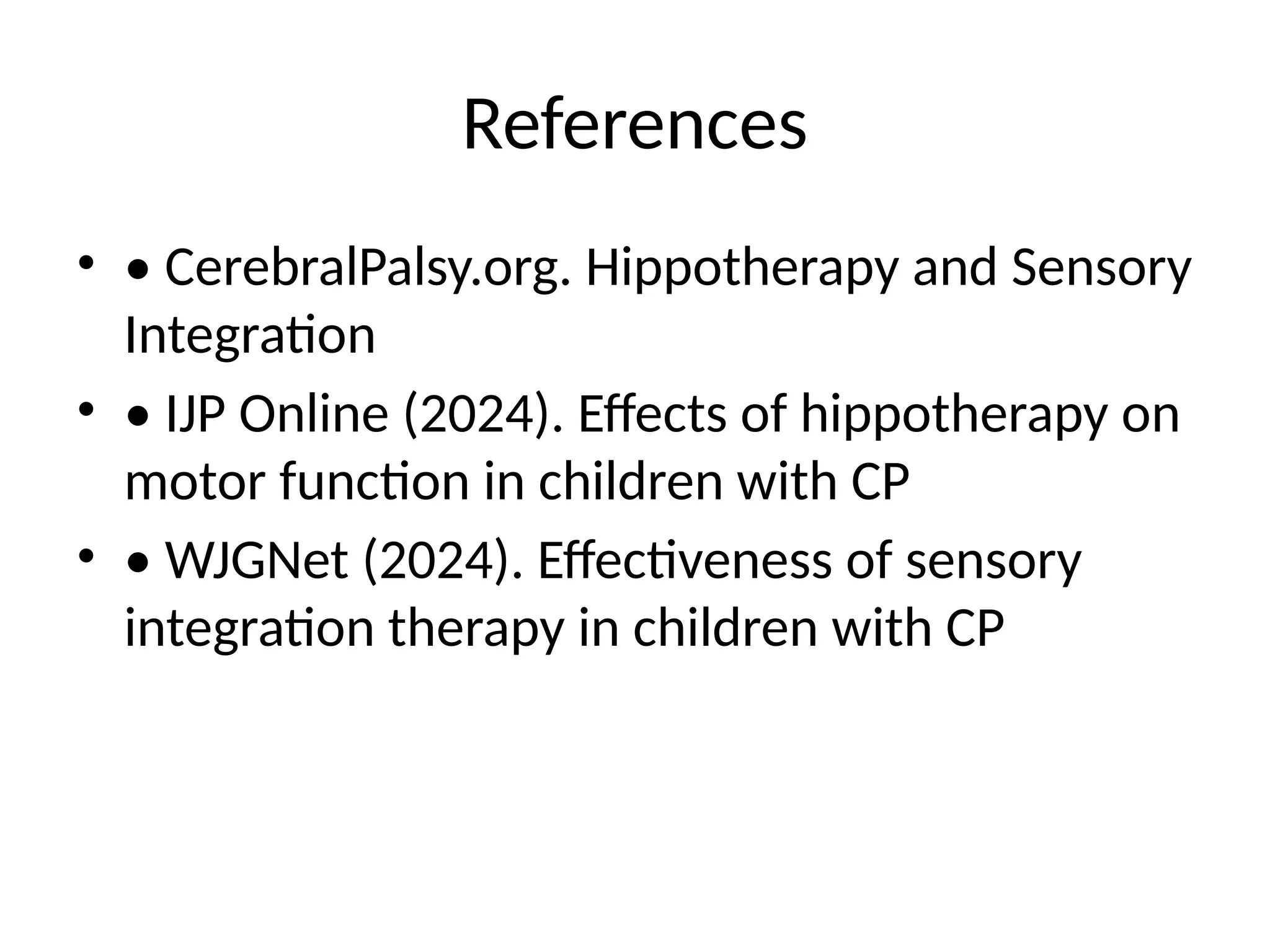 Hippotherapy_Presentation basic and how it should be applied to CP | PPTX
