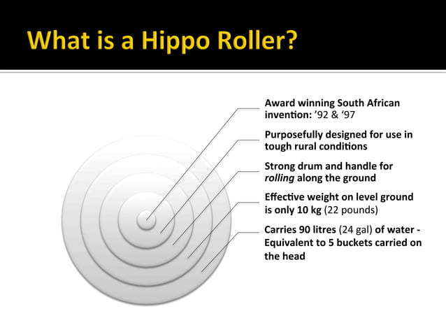 The Hippo Water Roller Project - Official Presentation 2014 | PDF ...