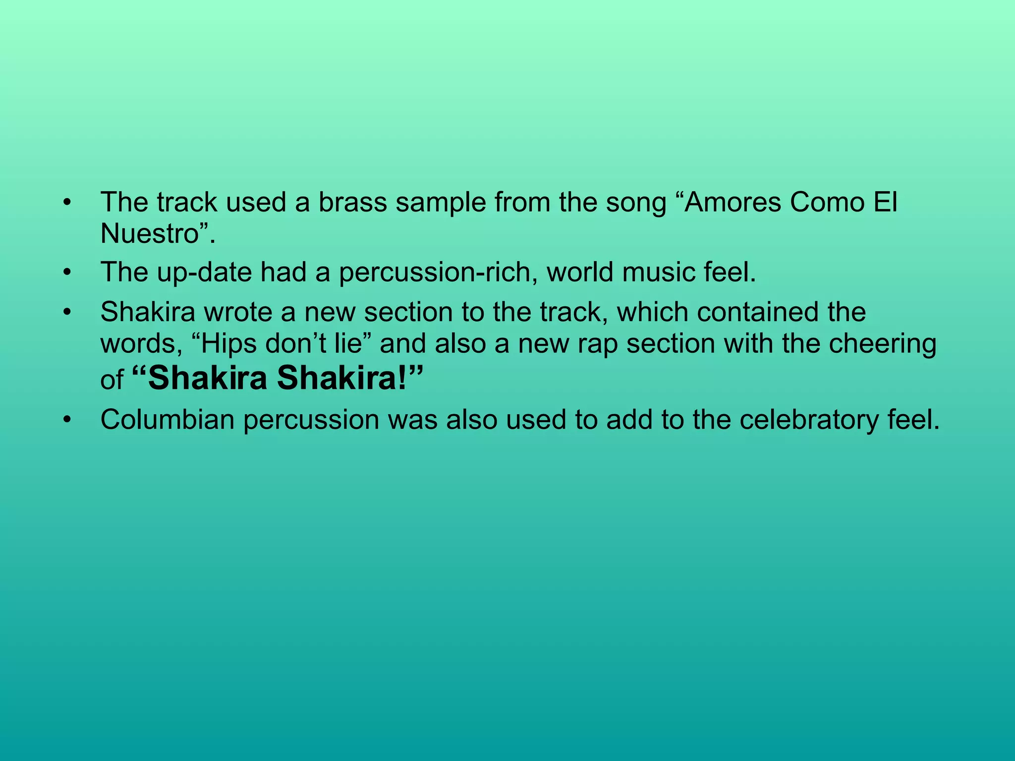 Hips Dont Lie Shakira | PPT