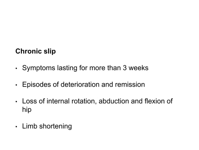 Slipped Capital Femoral Epiphysis (SCFE) | PPTX