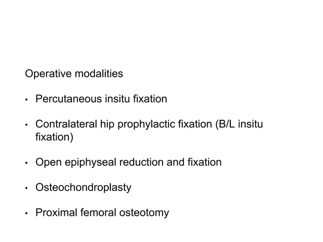 Slipped Capital Femoral Epiphysis (SCFE) | PPTX