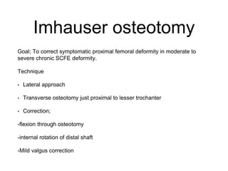 Slipped Capital Femoral Epiphysis (SCFE) | PPTX