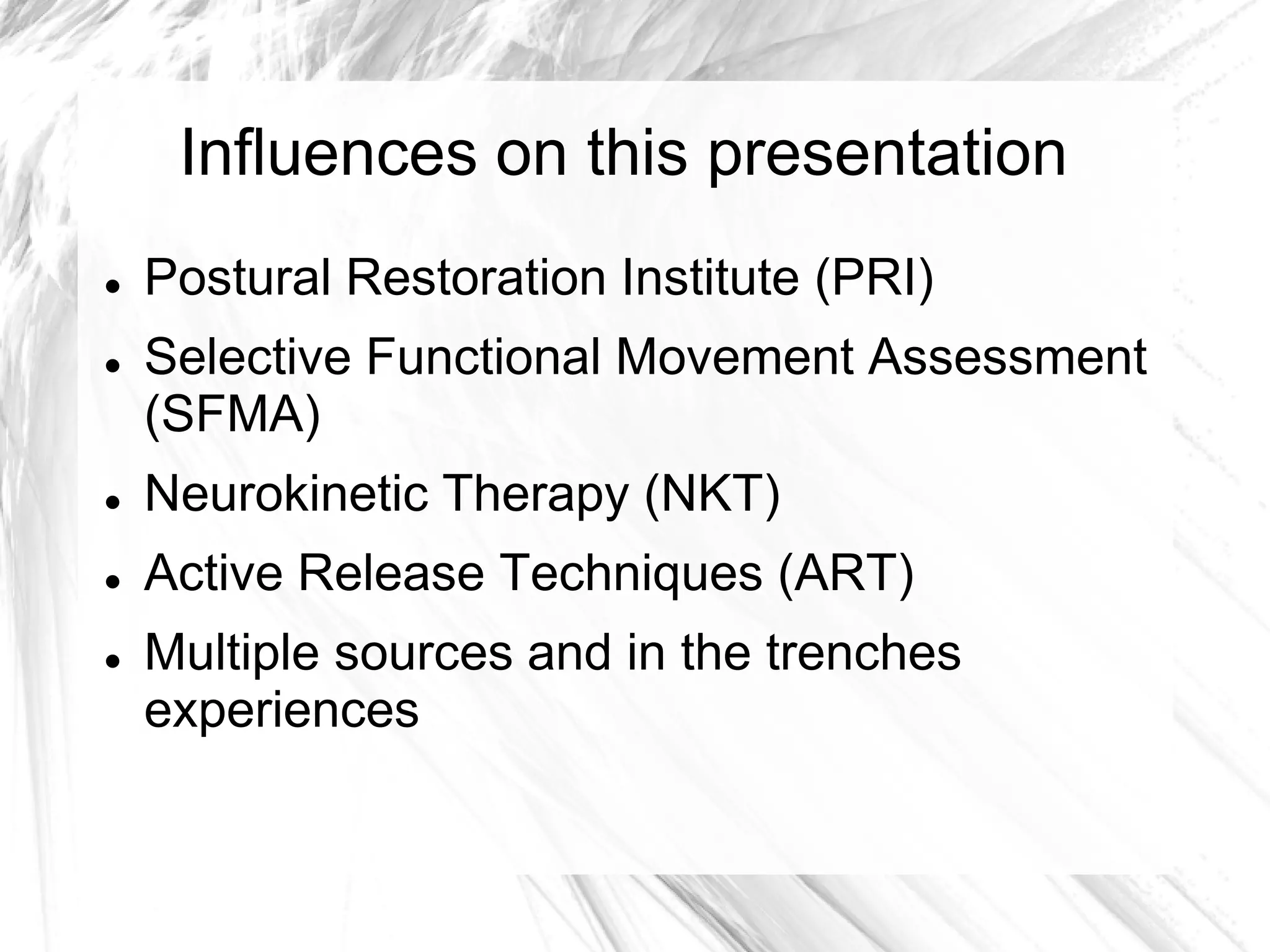 Hip shifts and rotations causes, assessments and corrections | PPT