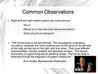 Hip shifts and rotations causes, assessments and corrections | PDF