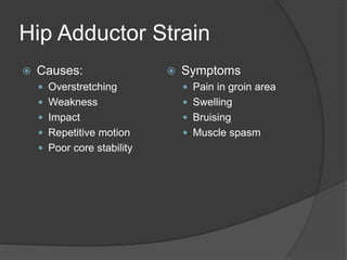 Hip strains | PPTX