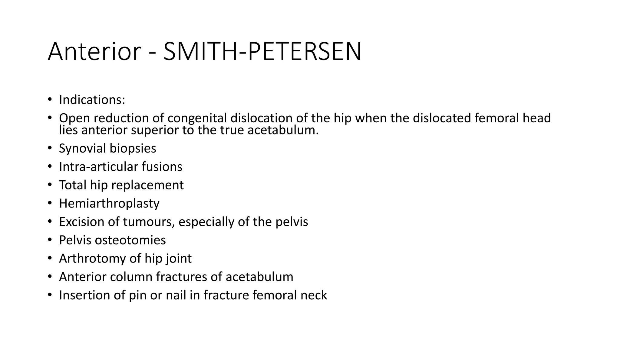 Hip surgical approach | PPTX