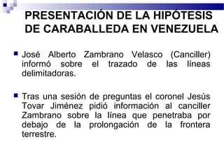 Hipótesis de caraballeda | PPT