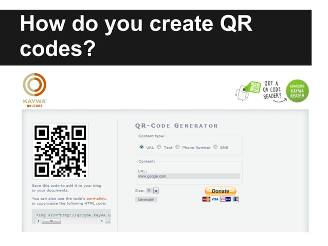 Hip to be square:QR Codes for Libraries | PPT