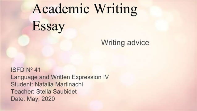 Academic writing | PPT