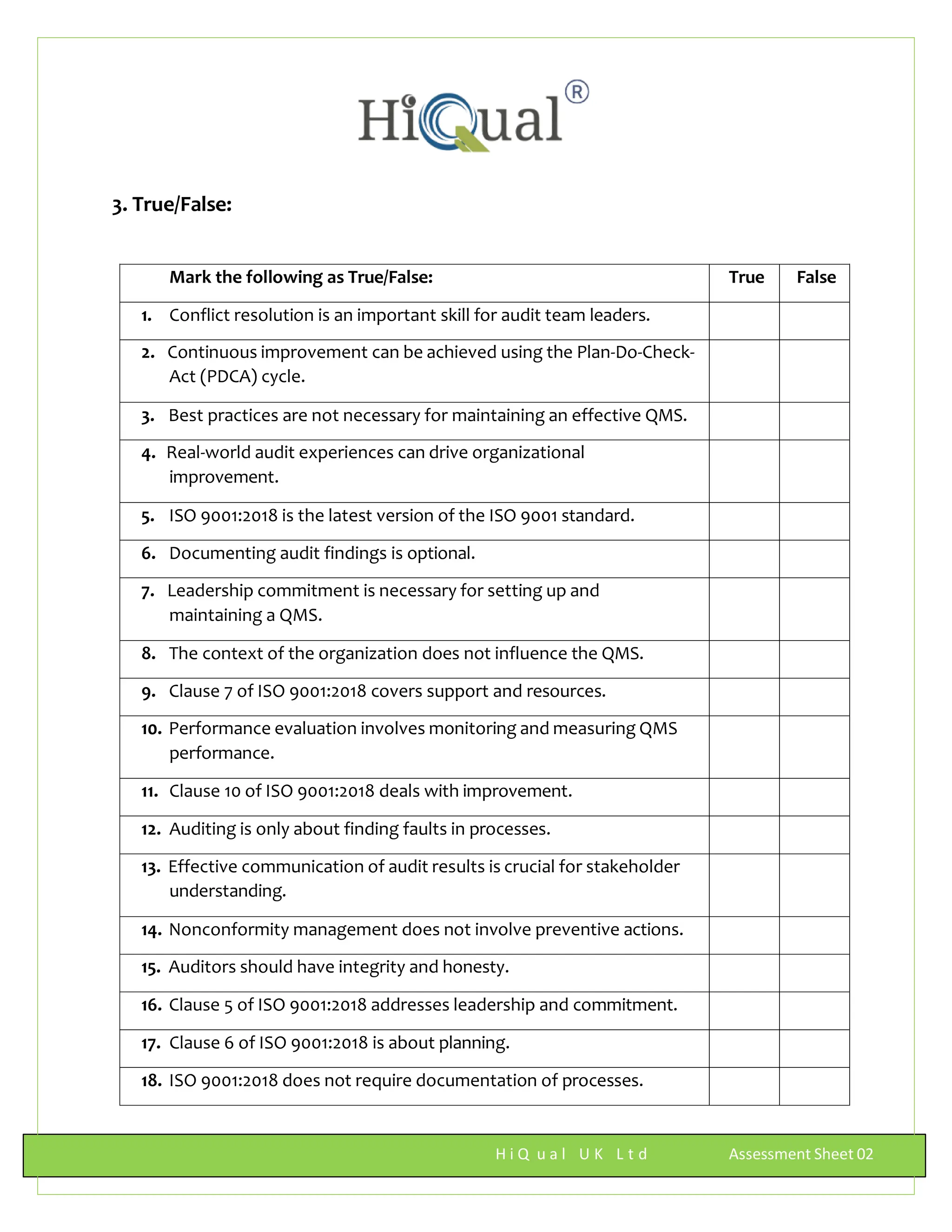 HiQual UK ISO 9001_2018 QMS Lead Auditor-Assessment Sheet 02.pdf
