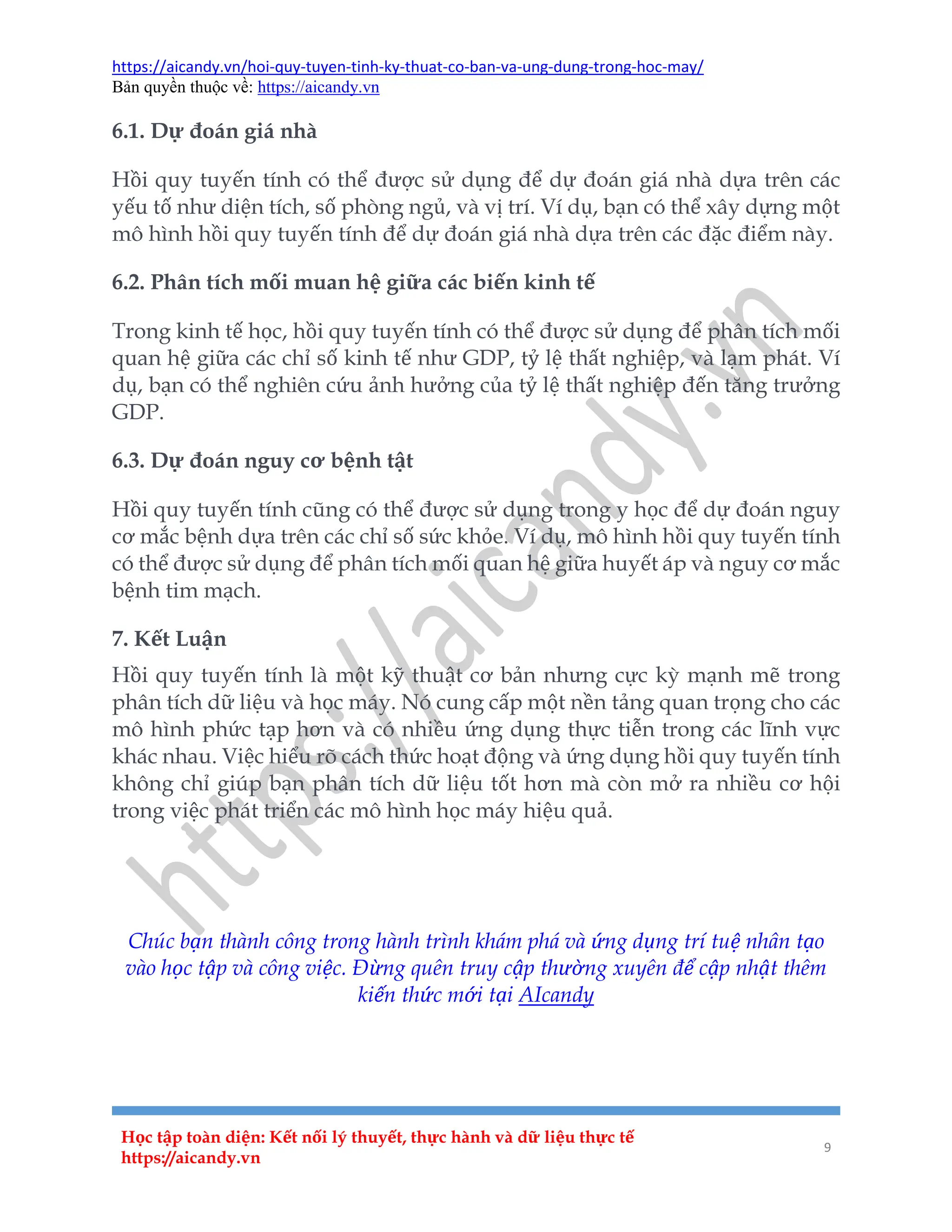 Hồi quy tuyến tính - Kỹ thuật cơ bản và ứng dụng trong học máy.pdf