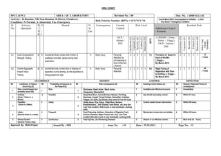 Hazard Identification and Risk Assessment | PDF