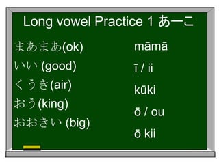 Hiragana Long Vowels – Japanese Writing System: Kanji, Hiragana, and ...