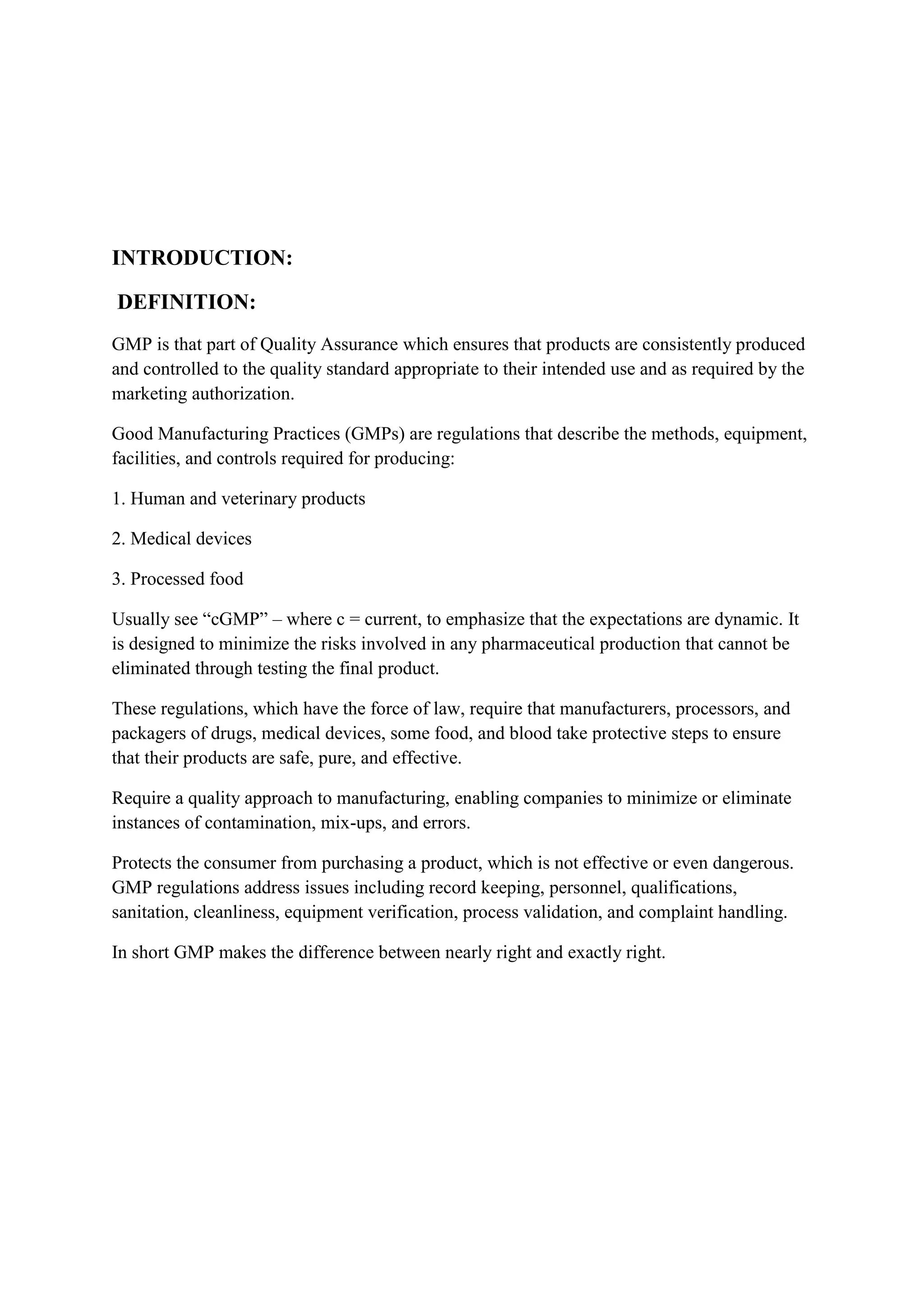 GOOD MANUFACTURING. | DOCX