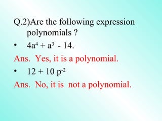 Hiral polynomials mini | PPT | Science