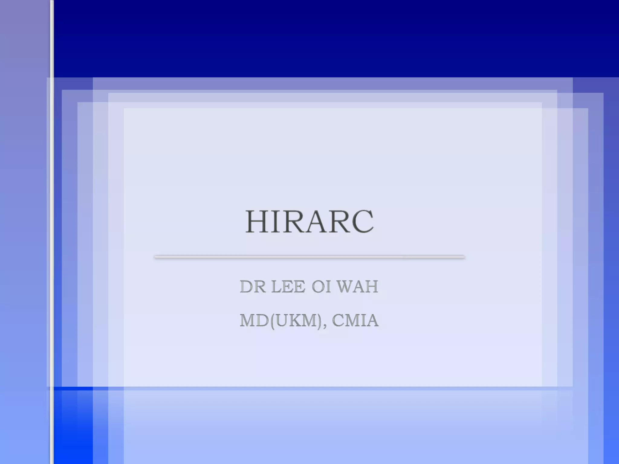 Hirarc | PPT
