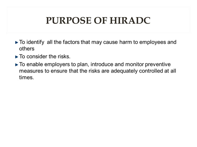 HIRADC | PPT