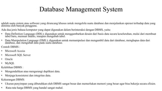 HIRARKI ELEMEN PENYIMPANAN DATA KONSEP DASAR PENYIMPANAN DATA_KELOMPOK ...