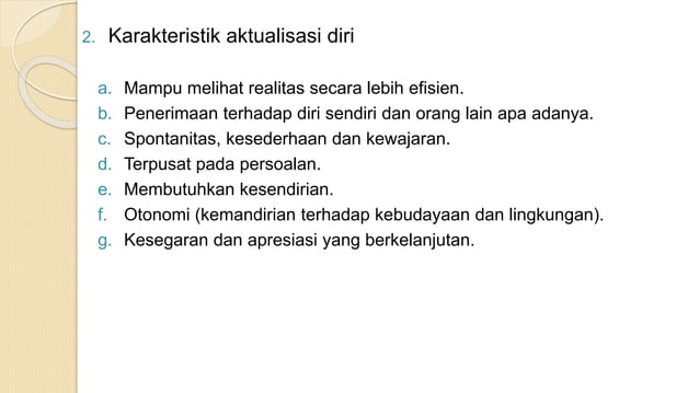 Hirarki kebutuhan moslow | PPTX