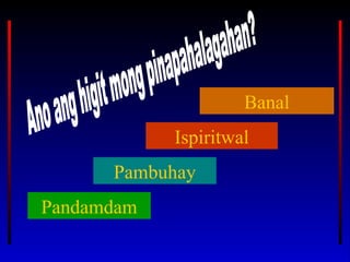 Hirarkiya ng halaga | PPT