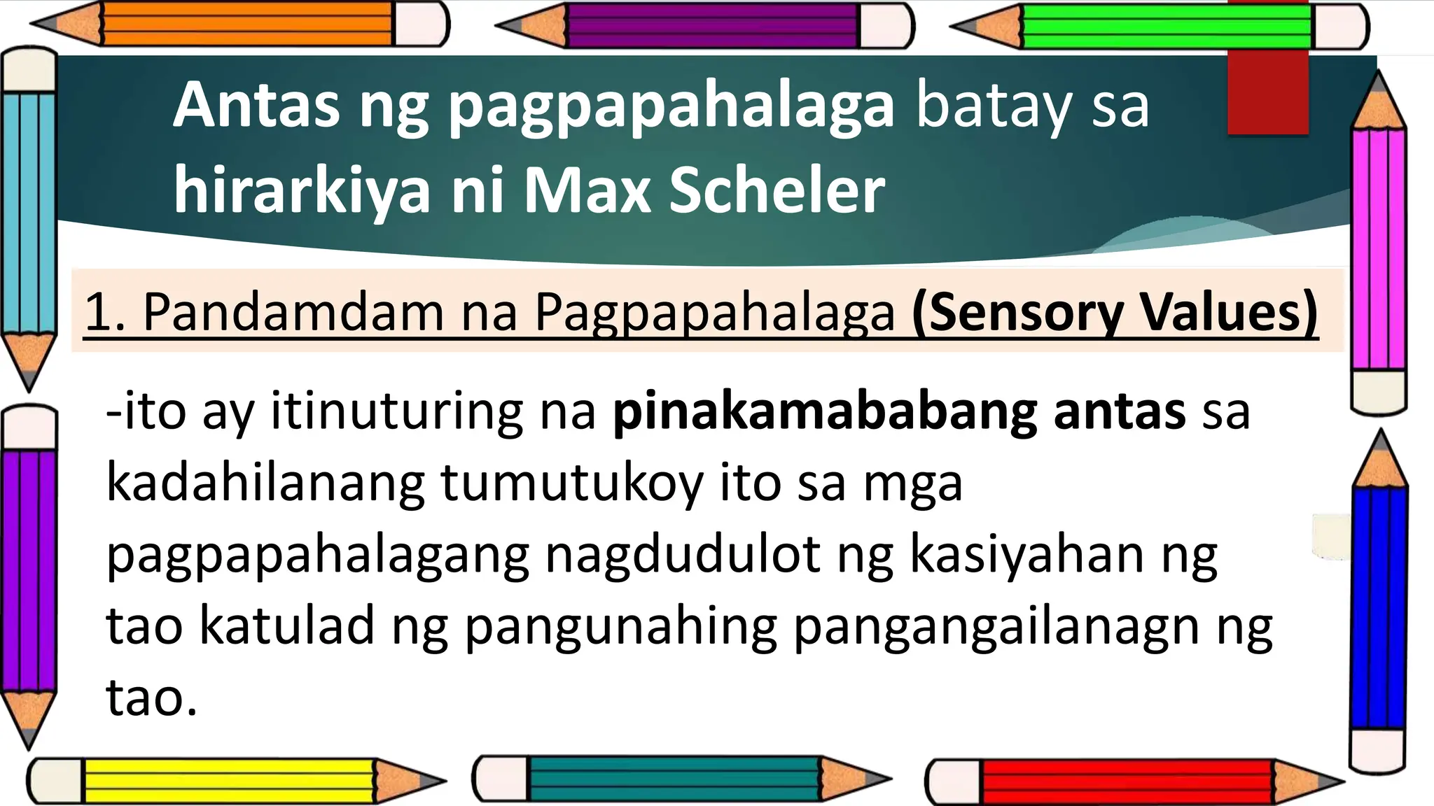 hirarkiyangpagpapahalaga-LESSON 2 ikatlong markahan | PPTX