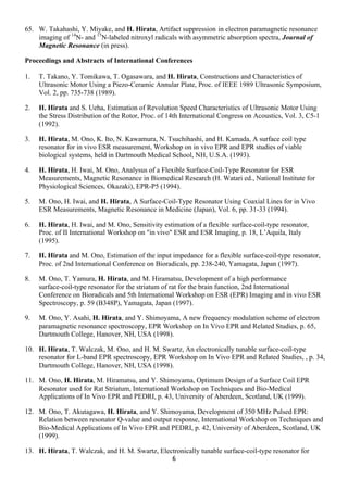 Hirata publication list | PDF