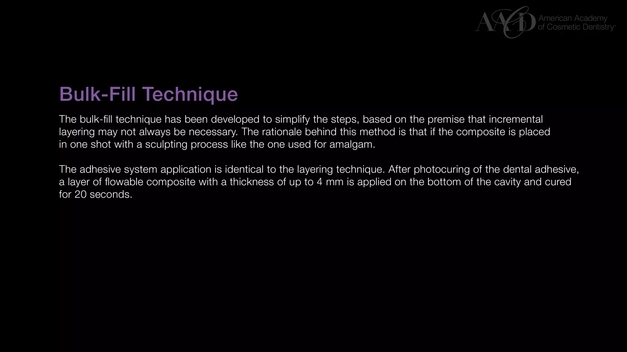 Traditional Layering vs. Modified Bulk Filling | PPT | Free Download