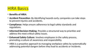 HIRA & TBT Basics for work place site safety | PPTX | Medical Health