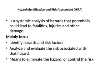 Hazard Identification & Risk Assesment in Construction Sector | PPTX