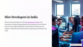 Hire Developers in India - A Complete Guide | PPT