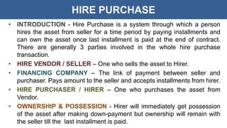 Hire Purchase | PPT