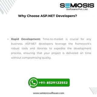 Hire ASP.Net Developers - ☎ +1 9177322215 | PDF