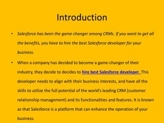 Hire Best Salesforce Developer | PPTX