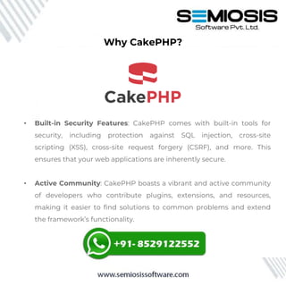 Hire CakePHP Developer - ☎ +1 9177322215 | PDF