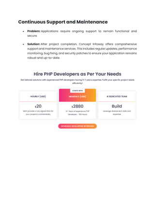 Hire Dedicated PHP Developers in India | Concept Infoway | PDF | Free ...
