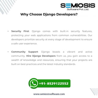 Hire Django Developers - ☎ +1 9177322215 | PDF