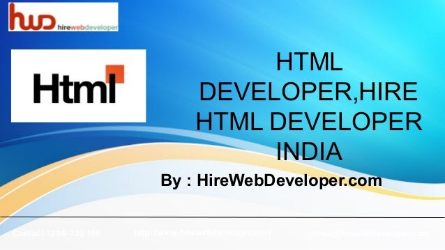 HTML DEVELOPER,HIRE HTML DEVELOPER INDIA
