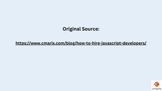 How to Hire JavaScript Developers | PPT