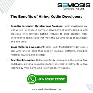 Hire Kotlin Developers - ☎ +1 9177322215 | PDF