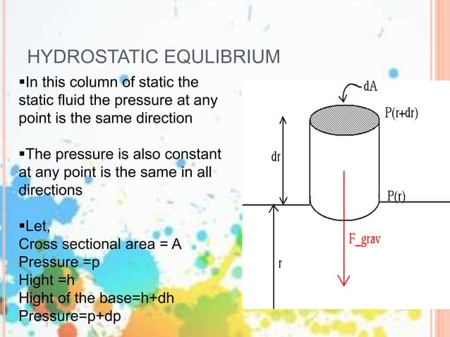 hydrostatic equilibrium | PPTX