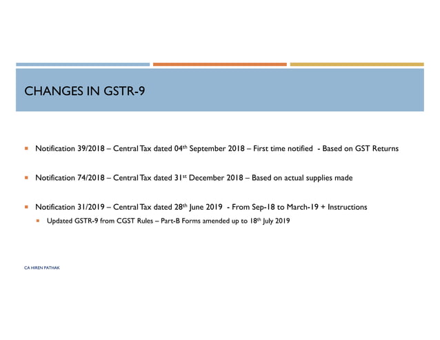 GST Annual Return (GSTR-9) | PDF
