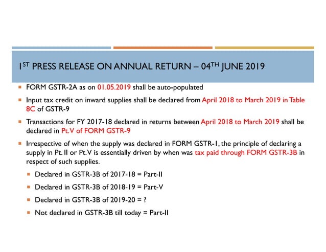GST Annual Return (GSTR-9) | PDF