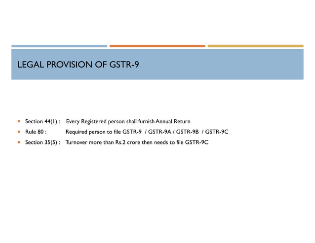 GST Annual Return (GSTR-9) | PDF
