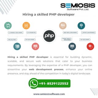 Hire PHP Developer - Semiosis Software - ☎ +1 9177322215 | PDF