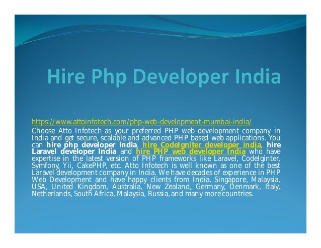 Hire php developer india | PPT