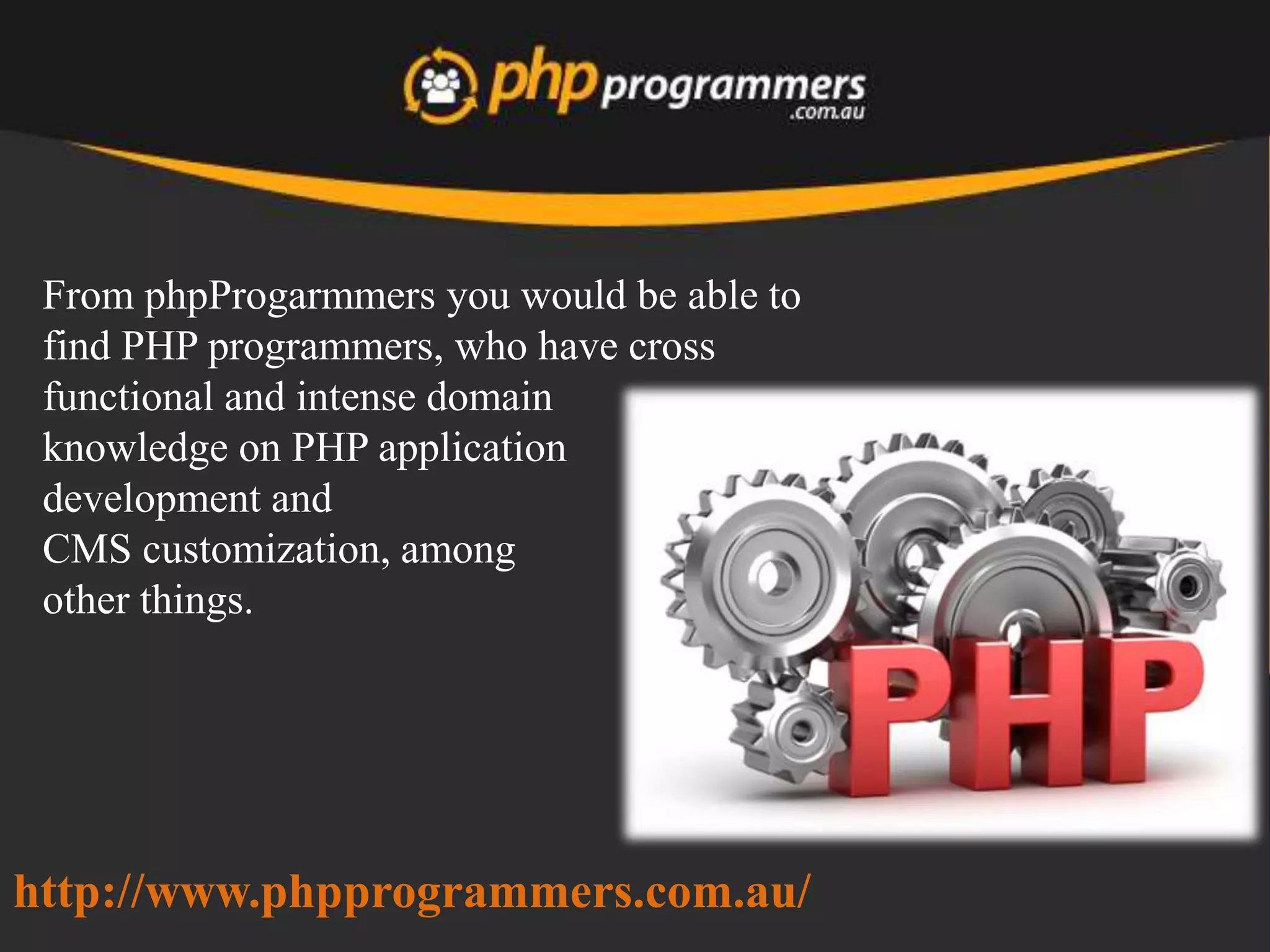 Hire Php Programmers Ppt 